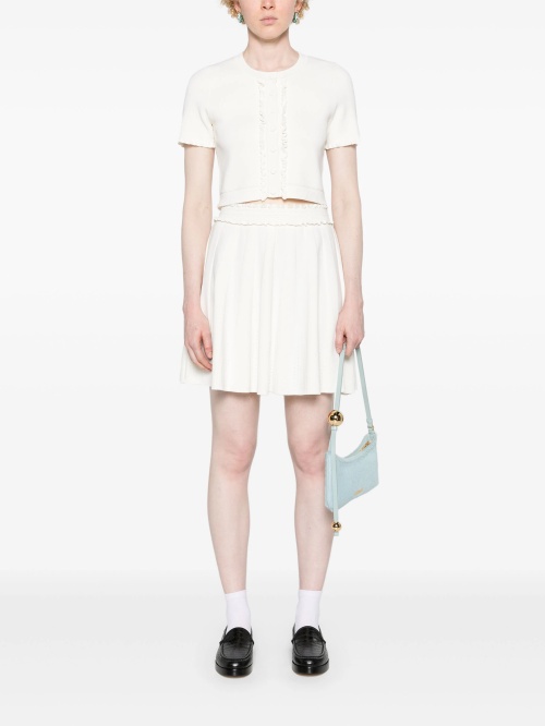 юбка-трапеция с рубчиком